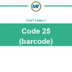 Code 25 25 Int (barcode): Free Font Download | MaisFontes