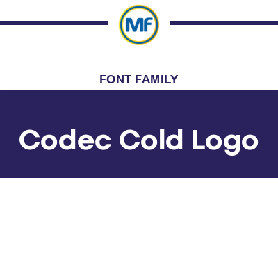 Codec Cold Logo Font Family: Download Free | MaisFontes