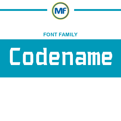 Codename Font Family: Download Free | MaisFontes