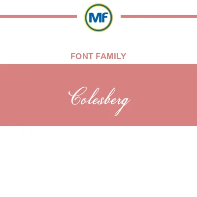Colesberg Font Family: Download Free | MaisFontes