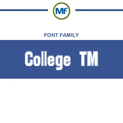 College TM Font Family: Download Free | MaisFontes
