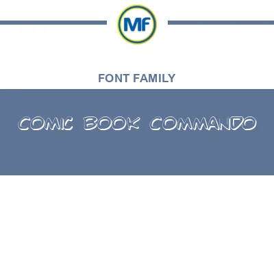 Comic Book Commando Font Family: Download Free | MaisFontes