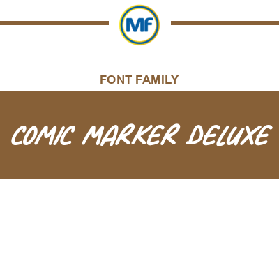 Comic Marker Deluxe Font Family: Download Free | MaisFontes