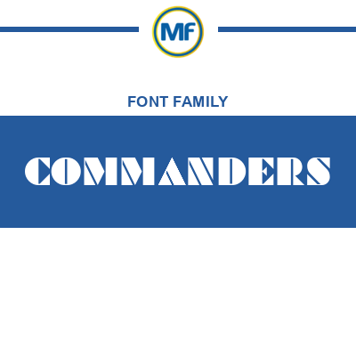 Commanders Font Family: Download Free | MaisFontes