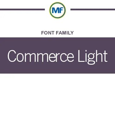 Commerce Light Font Family: Download Free | MaisFontes