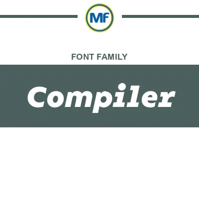 Compiler Font Family: Download Free | MaisFontes