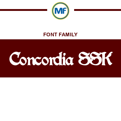 Concordia SSK Font Family: Download Free | MaisFontes