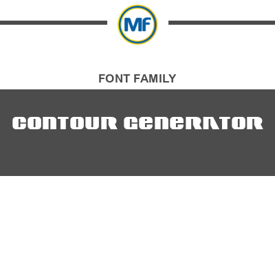 Contour Generator Font Family: Download Free | MaisFontes