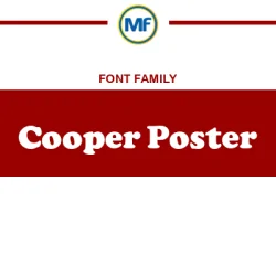 Cooper Poster Black: Download Free Font | MaisFontes