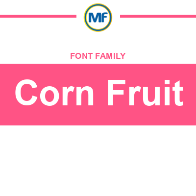 Corn Fruit Font Family: Download Free | MaisFontes