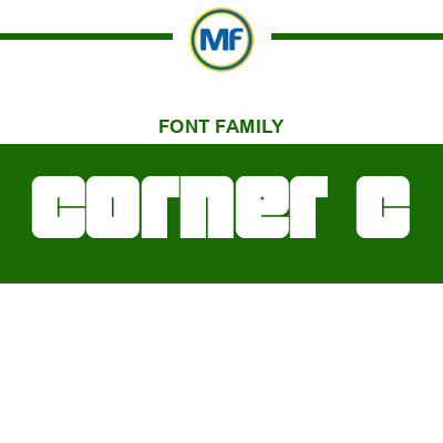 Corner C Font Family: Free Download | MaisFontes
