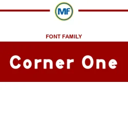 Corner One Bold: Free Font Download | MaisFontes
