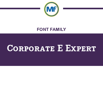 Corporate E Expert Font Family: Download Free | MaisFontes