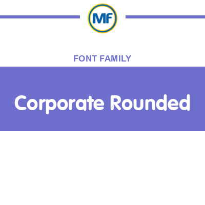 Corporate Rounded Font Family: Download Free | MaisFontes