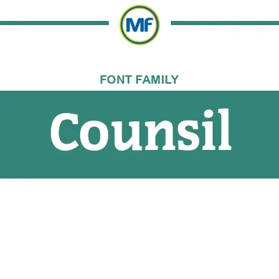 Counsil Font Family: Download Free | MaisFontes