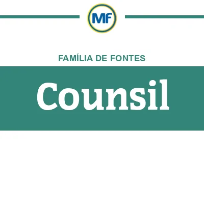 Counsil Família de Fontes: Baixe Grátis | MaisFontes