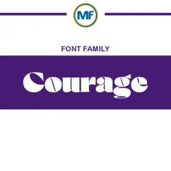 Courage Regular Font: Free Download | MaisFontes