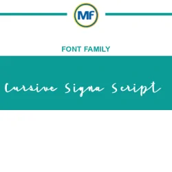 Cursive Signa Script Light Italic Font: Free Download | MaisFontes