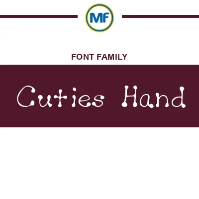 Cuties Hand Font Family: Download Free | MaisFontes