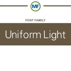 Uniform Light: Free Font Download | MaisFontes
