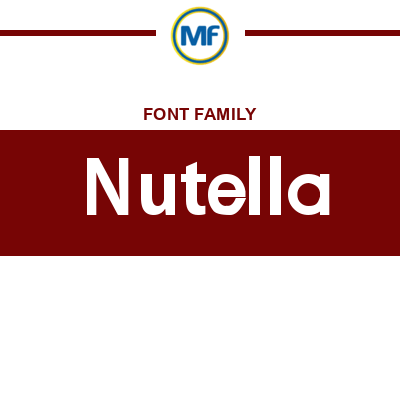 Nutella Font Family: Download Free | MaisFontes