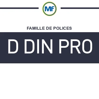 Télécharger les polices D DIN PRO | MaisFontes