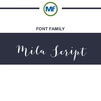 Mila Script Font Family: Download Free | MaisFontes