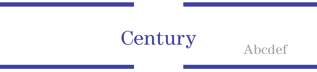 Century Regular：無料フォントをダウンロード | MaisFontes