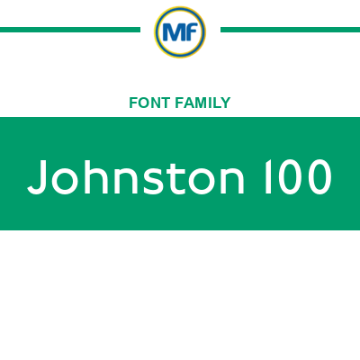 Johnston 100 Font Family: Free Download | MaisFontes