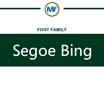 Segoe Bing Font Family: Download Free | MaisFontes
