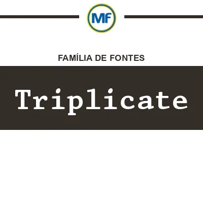 Triplicate Família de Fontes: Baixe Grátis | MaisFontes