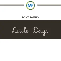 Little Days: Download Free Font | MaisFontes
