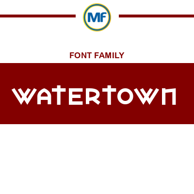 Download Watertown Fonts | MaisFontes