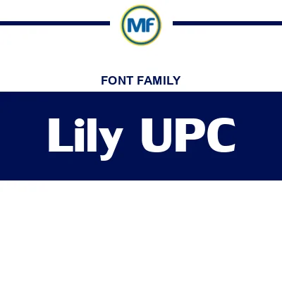 Download Lily UPC Fonts | MaisFontes
