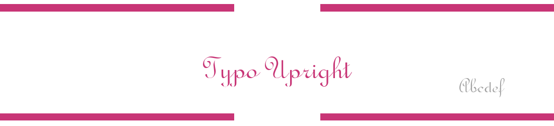 Typo Upright BT: Free Font Download | MaisFontes