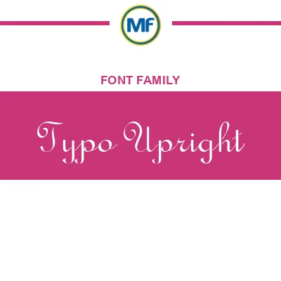 Download Typo Upright Fonts | MaisFontes