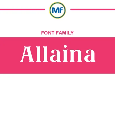 Allaina Font Family: Free Download | MaisFontes