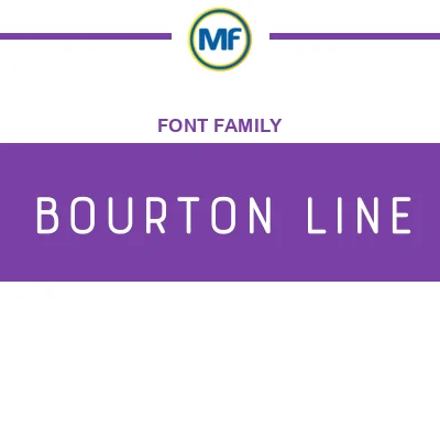 Download Bourton Line Fonts | MaisFontes