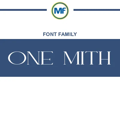 One Mith Font Family: Download Free | MaisFontes