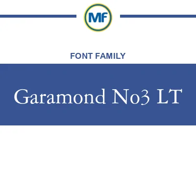 Download Garamond No3 LT Fonts | MaisFontes