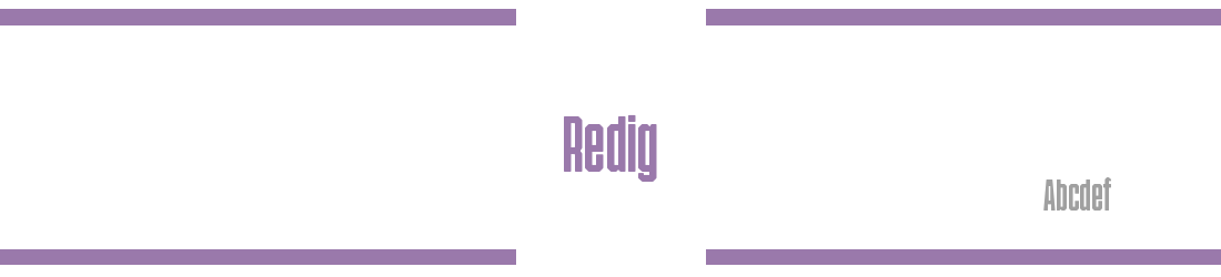 Redig Regular: Download Free Font | MaisFontes