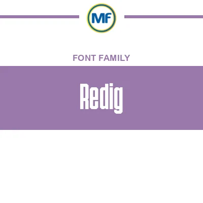 Download Redig Fonts | MaisFontes
