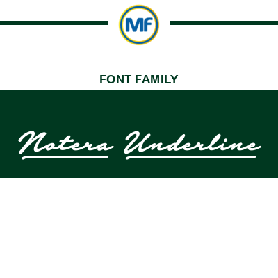 Download Notera Underline Fonts | MaisFontes