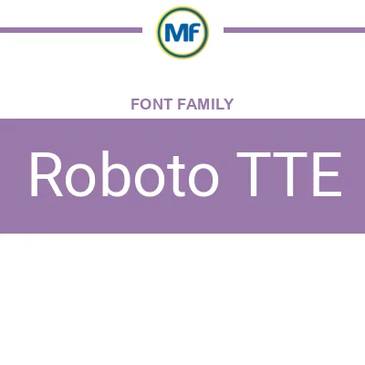 Download Roboto TTE Fonts (Google Fonts) | MaisFontes