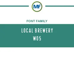 Local Brewery W05 Eight: Free Font Download | MaisFontes