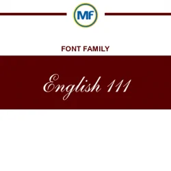 English 111 Vivace Font: Free Download | MaisFontes