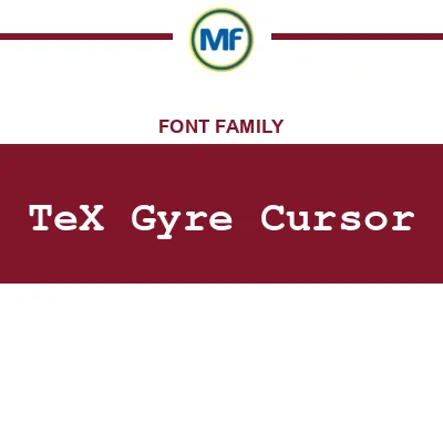 Download TeX Gyre Cursor Fonts | MaisFontes