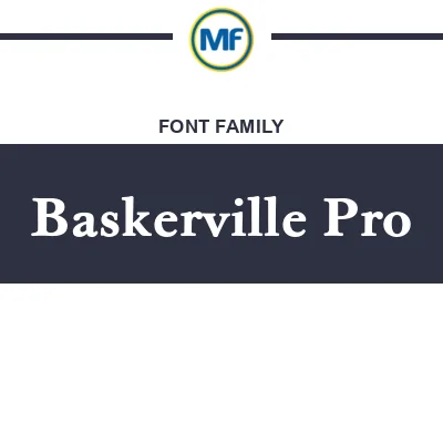 Baskerville Pro Font Family: Free Download | MaisFontes