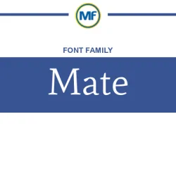Mate Regular: Free Font Download | MaisFontes