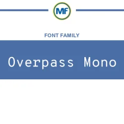 Overpass Mono Bold: Free Font Download | MaisFontes